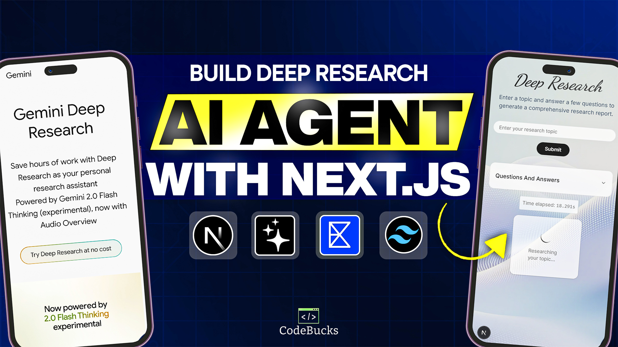 Build Deep Research AI Agent with Next.js, Vercel AI SDk and LLMs like Gemini, Deepseek & Gpt-4o